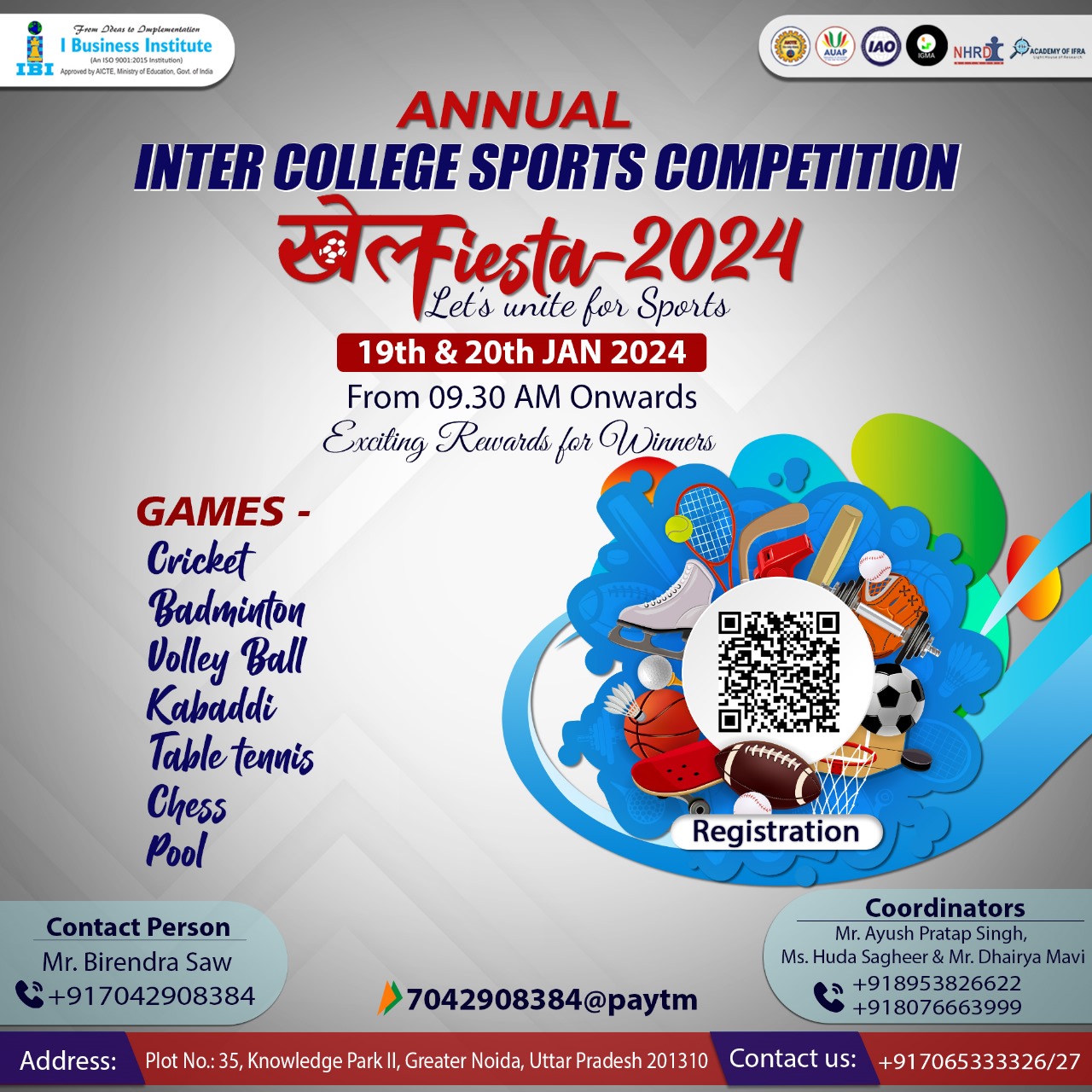 KhelFiesta 2024: Annual Inter-College Sports Competition